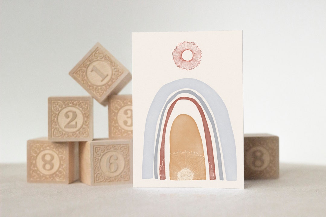 Greeting Card | Modern Gender Neutral Card | Baby Card | Birthday Card ...