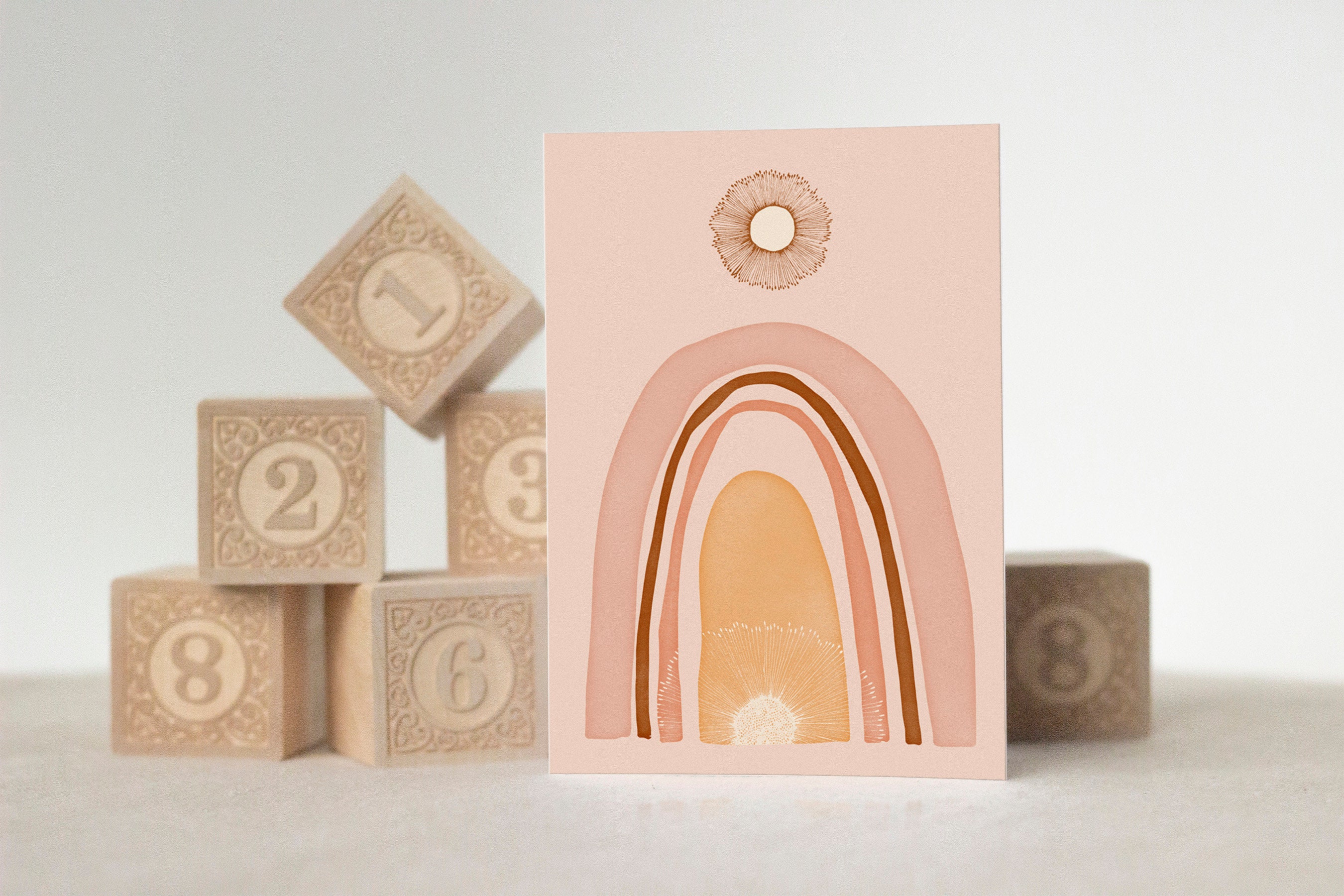 Greeting Card Gender Neutral Card Rainbow Gift Card Baby - Etsy Australia