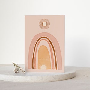 Greeting Card Gender Neutral Card Rainbow Gift Card Baby Shower ...