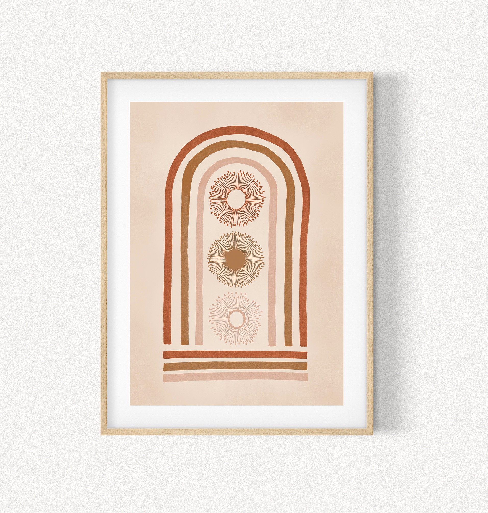 Set of 2 Art Print Set Boho Rainbow Wall Art | Etsy