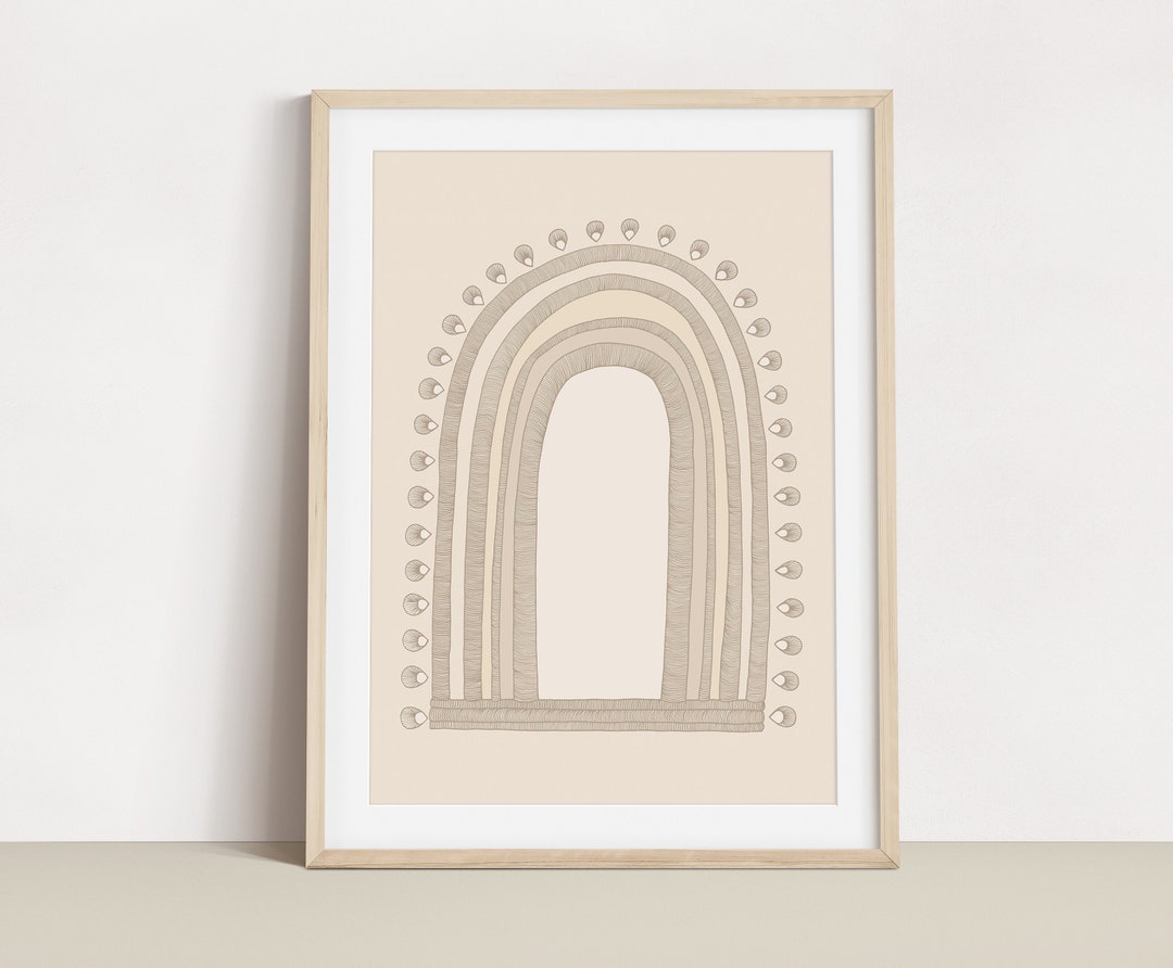 Rainbow Poster | Boho Rainbow Print | Boho Nursery Decor | Girls Room ...