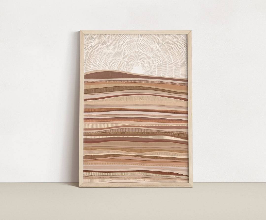 Layered Earth | Wall Art Prints | Contemporary Australian Art Poster ...