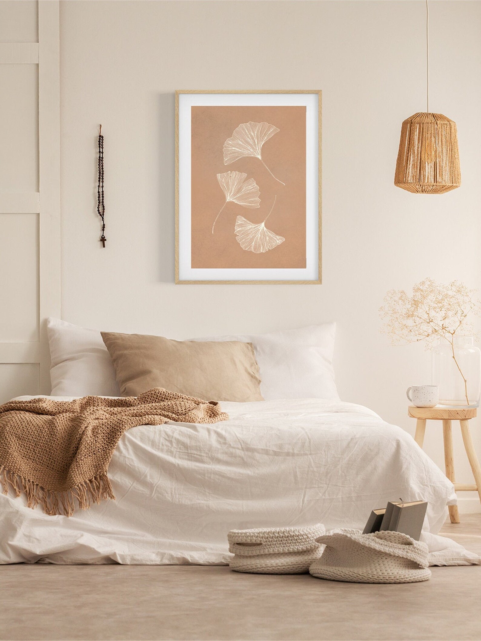 Ginkgo Art Print | Botanical Wall Art | Leaf | Minimal Poster Design ...