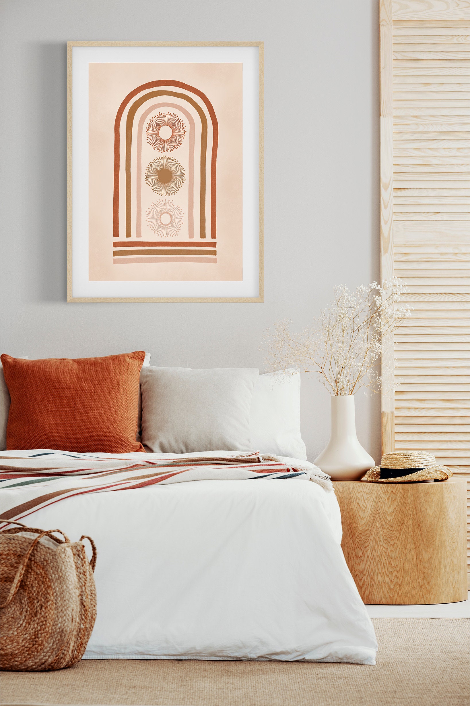 Set of 2 Art Print Set Boho Rainbow Wall Art | Etsy