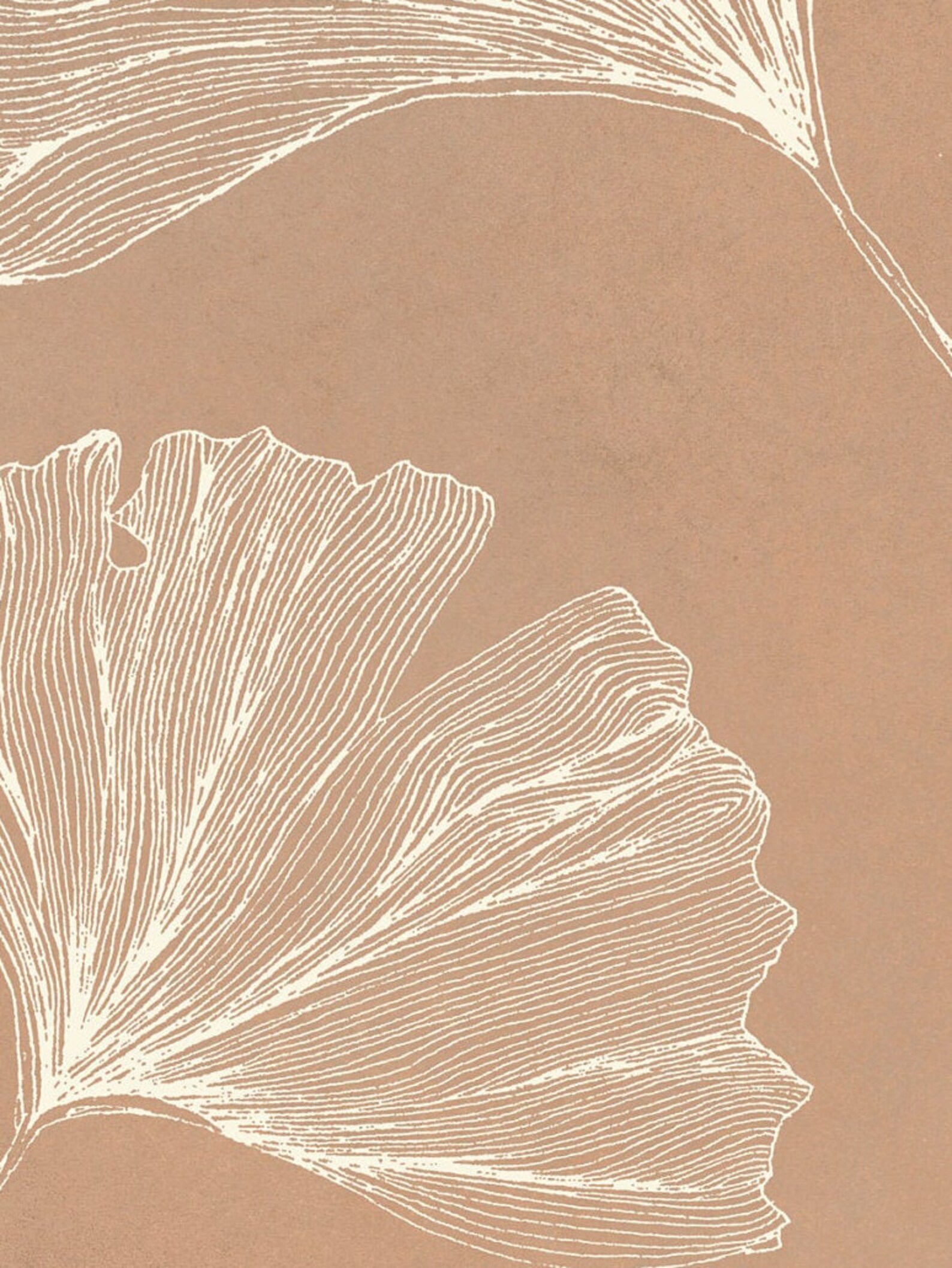 Ginkgo Art Print | Botanical Wall Art | Leaf | Minimal Poster Design ...