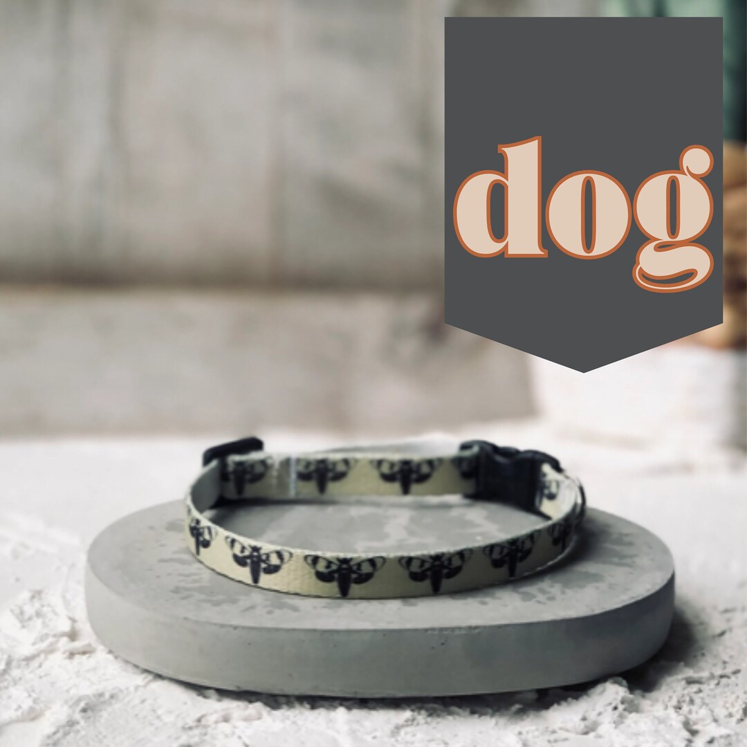 Death Head Moth Extra Small Dog Collar - Etsy