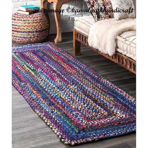 Rug Runner Braided RUG RAG Meditation Mat Runner Rug - Etsy