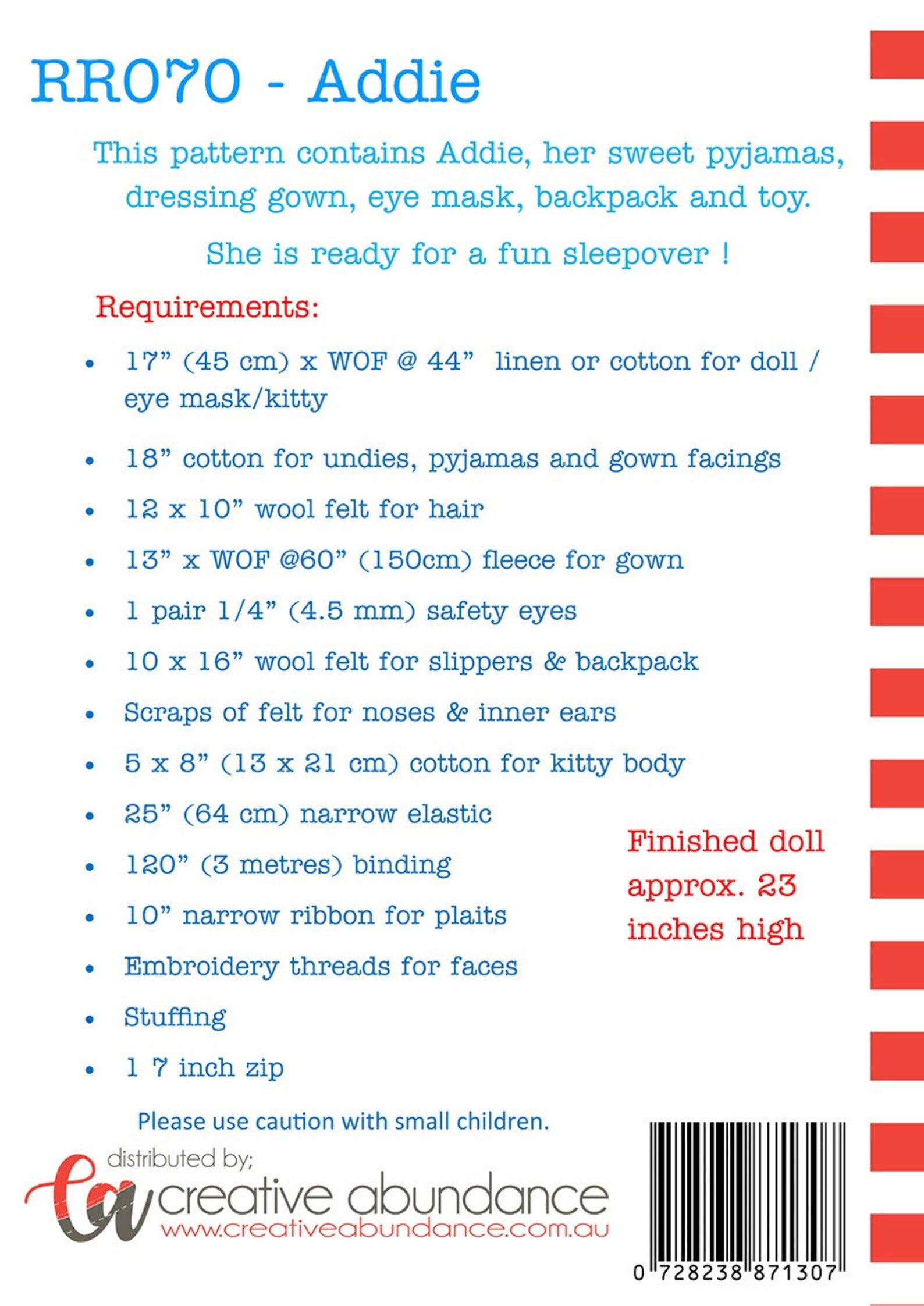 Addie Doll Sewing Pattern | Etsy