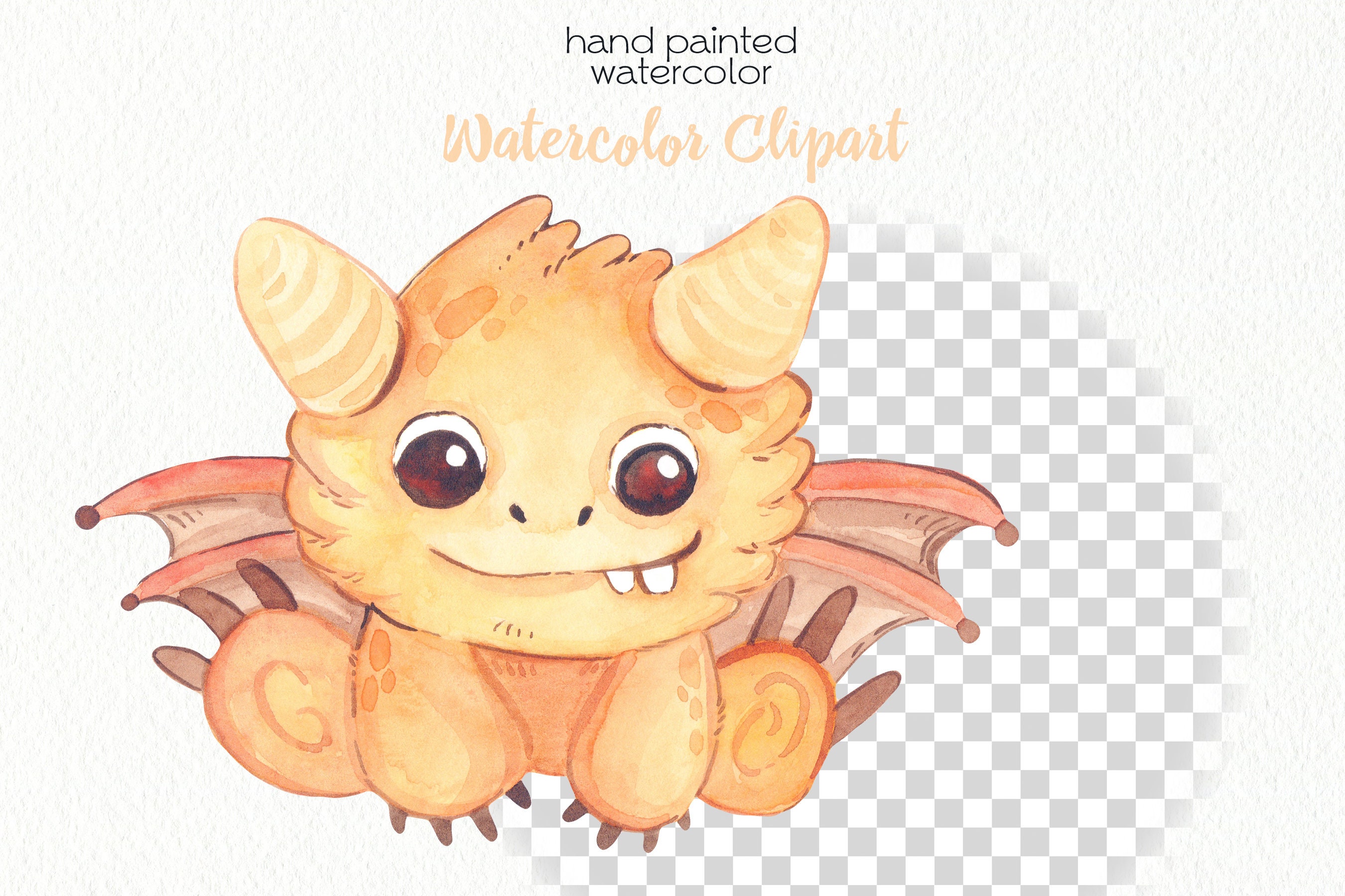 Watercolor Baby Monsters Clipart / Halloween Monsters / Creepy - Etsy