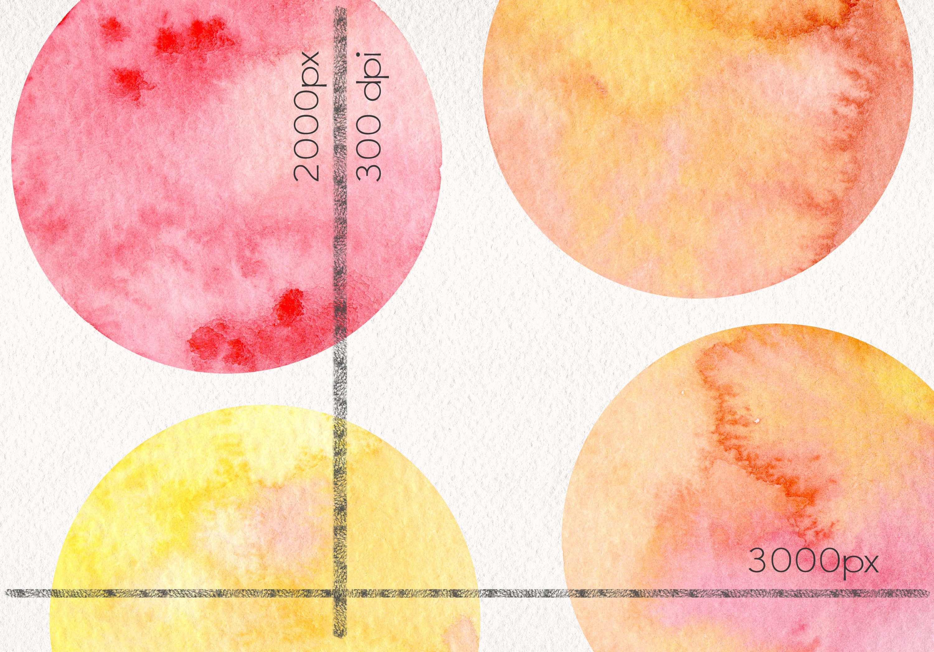 Watercolor Circles Clip Art / Hand Painted Shapes / Colorful - Etsy