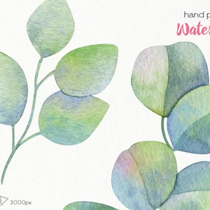 Watercolor Tropical Clipart / Summer Tropical Leaves and Flowers ...