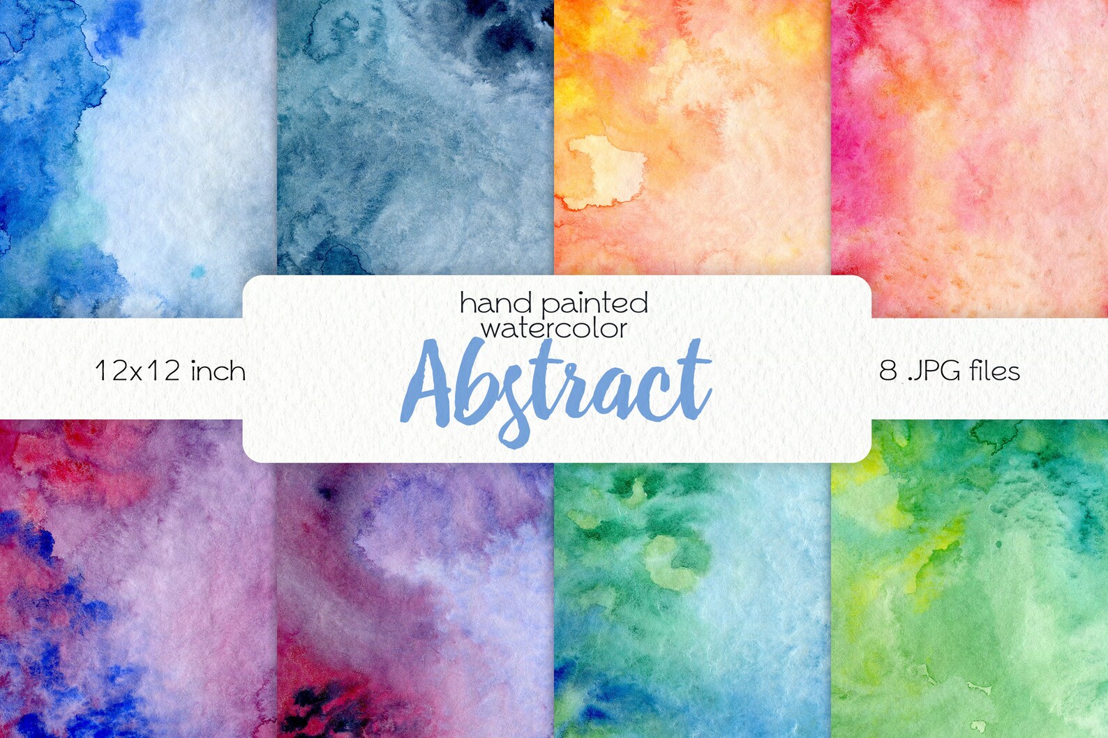 Watercolor Digital Paper / Scrapbook Paper / Multicolour - Etsy