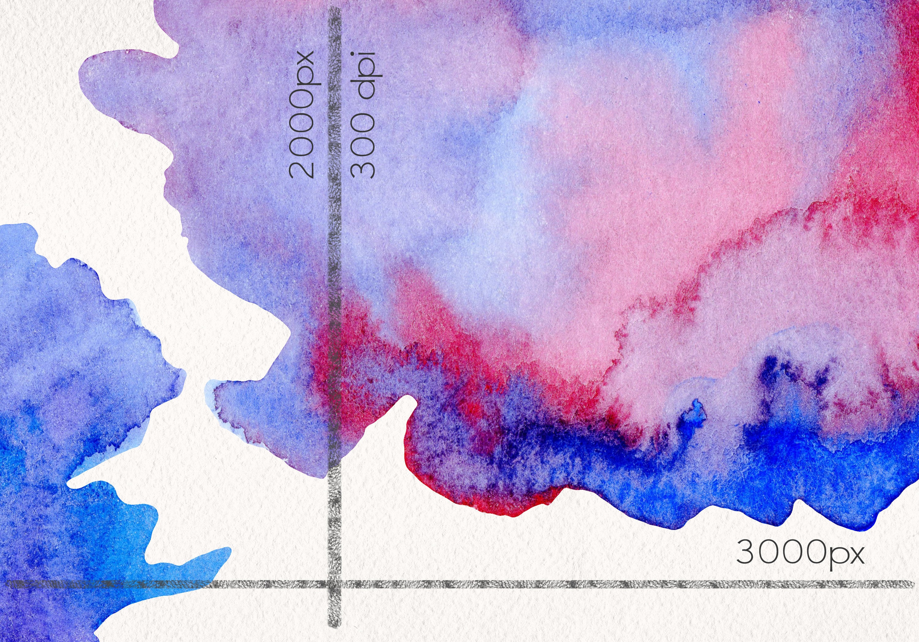 Watercolor Spots Clipart / Splashes and Splotches / Textures / Blobs ...