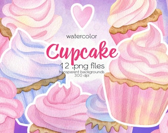 Watercolor Ice Cream Clipart / Summer Sweet Food / Digital PNG Files ...