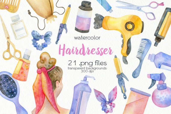Hair Styling Tools Clip Art