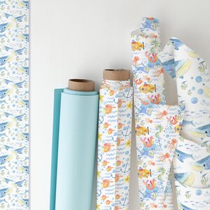 Watercolor Underwater Digital Paper / Sea Creatures Scrapbook Paper ...