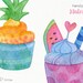 Watercolor Summer Party Clipart / Celebrate Birthday Party / - Etsy
