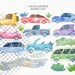 Watercolor Transport Clipart / Cartoon Cars / Digital PNG Files ...