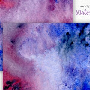 Watercolor Digital Paper / Scrapbook Paper / Multicolour Background ...