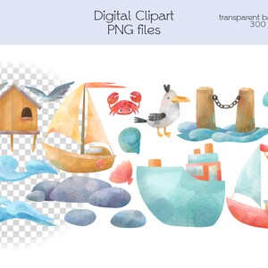 Nautical Clipart / Lighthouse / Ships and Sailboats / Clipart Bundle ...