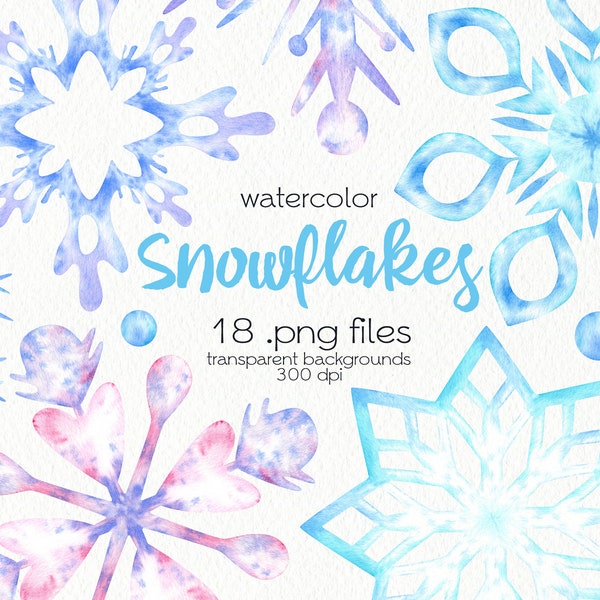 Snowflake Watercolor - Etsy