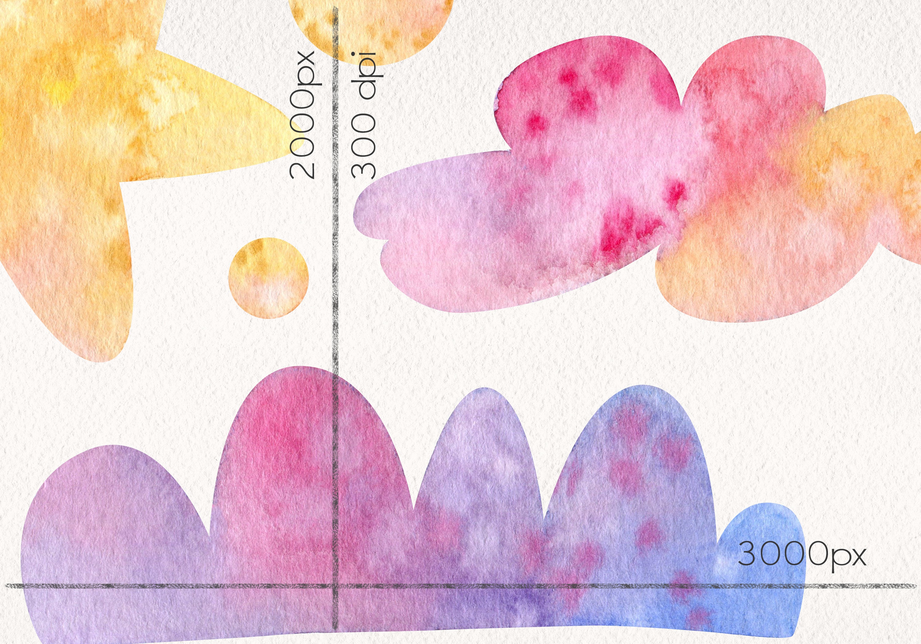 Watercolor Weather Clipart / Cute Rainbow Clouds Stars / - Etsy