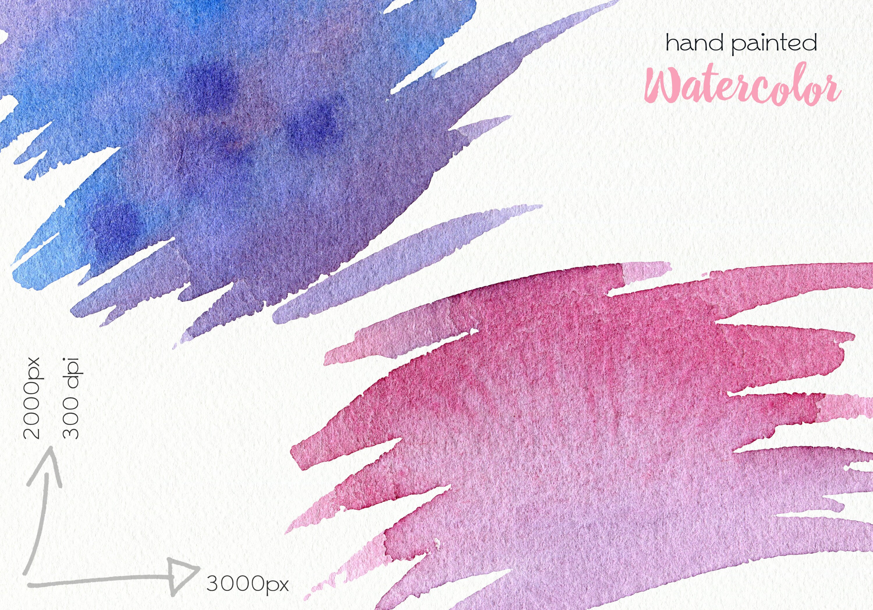 Watercolor Hand Painted Spots Clipart / Splashes and Splotches ...