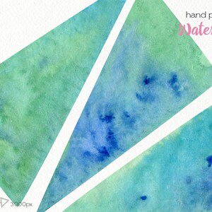 Watercolor Triangles Clipart / Geometric Figures / Printable, Digital ...