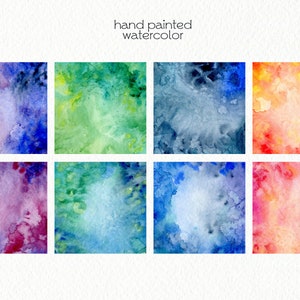 Watercolor Digital Paper / Scrapbook Paper / Multicolour Background ...