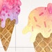 Watercolor Ice Cream and Cupcakes Clipart / Summer Sweet Food / Digital ...