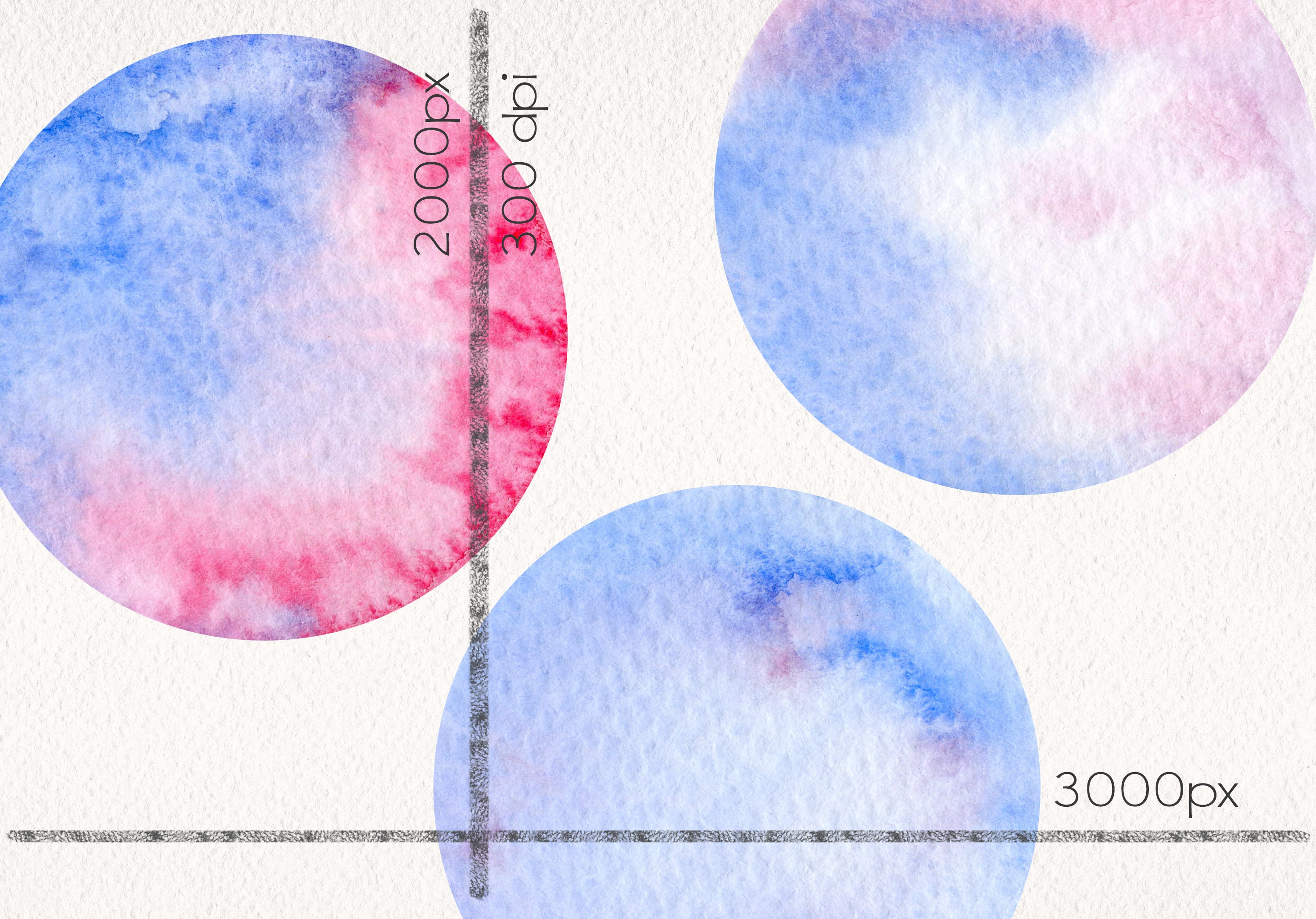 Watercolor Circles Clip Art / Hand Painted Shapes / Colorful - Etsy