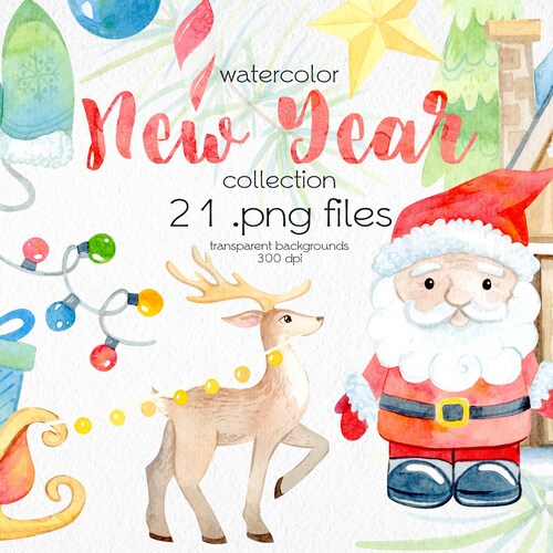 Watercolor Snowflake Clipart / Christmas Holidays / Winter - Etsy