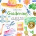 Watercolor Garden Clipart / Gardening Tools Clipart / Spring Floral ...