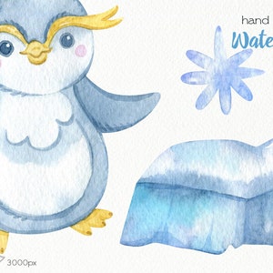 Watercolor Penguins Clipart / PNG Files / Instant Download | Etsy