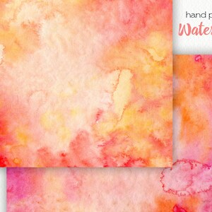 Watercolor Digital Paper / Scrapbook Paper / Multicolour Background ...