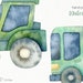 Watercolor Transport Clipart / Cartoon Cars / Digital PNG Files ...