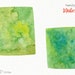 Watercolor Rectangle Clipart / Abstract Spots / Yellow, Orange, Red ...