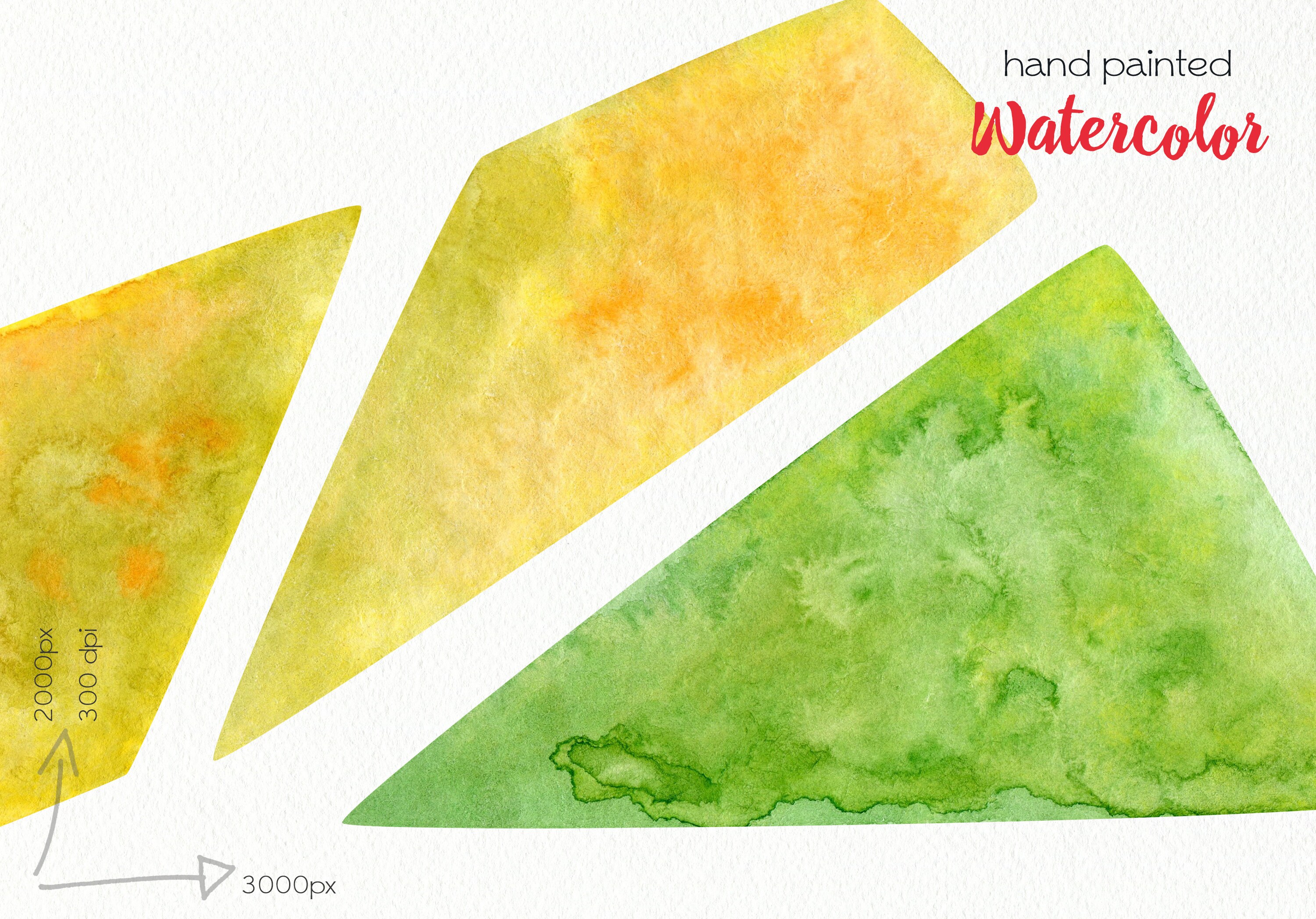 Watercolor Triangles Clipart / Geometric Figures / Printable - Etsy