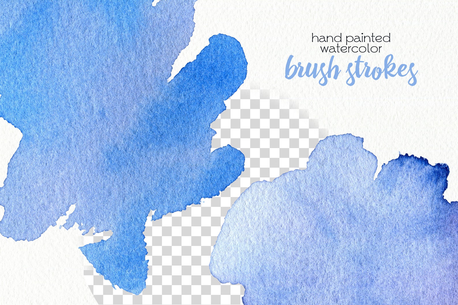 Watercolor Hand Painted Spots Clipart / Splashes and Splotches ...