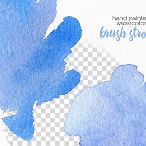 Watercolor Hand Painted Spots Clipart / Splashes and Splotches ...