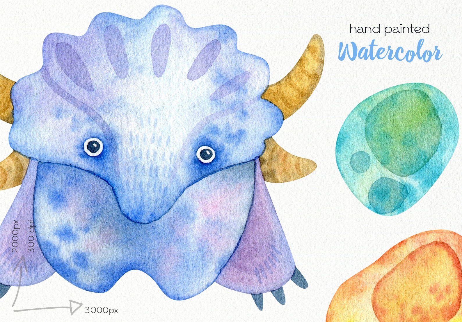 Watercolor Monsters Clipart / Cute Virus / Bacteria / Microbes - Etsy