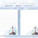 Nautical Printable Stationery / Digital Letter Writing Paper / Instant ...