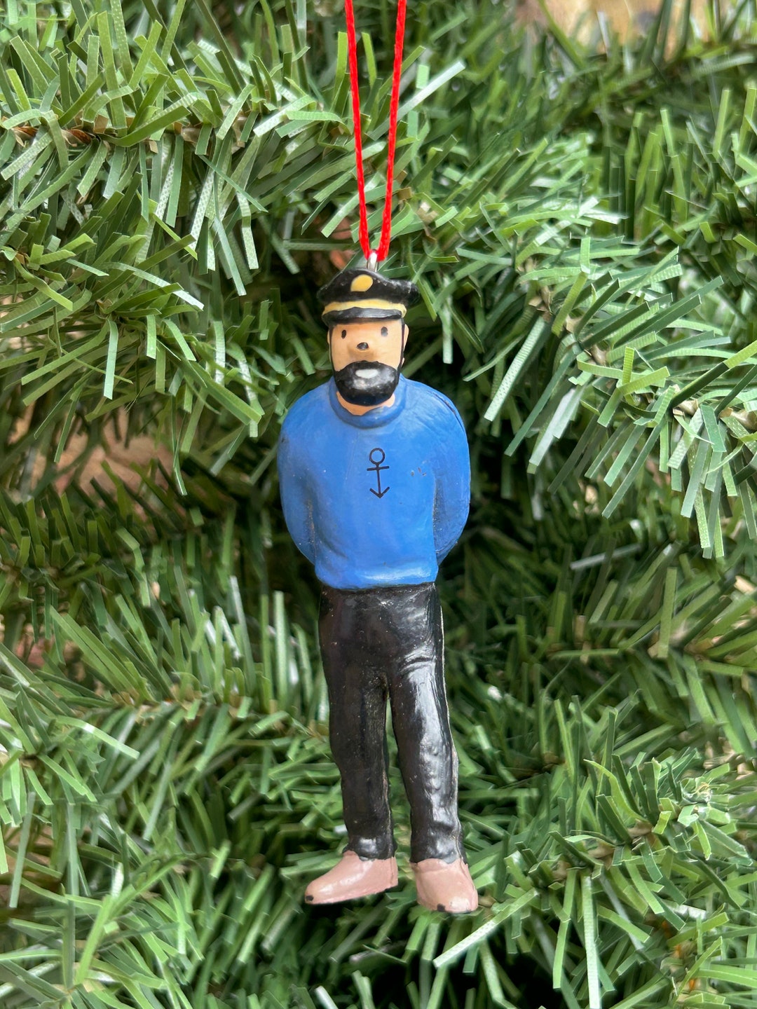 Captain Haddock. Rare Tintin Figure. Tintin Christmas Decoration ...