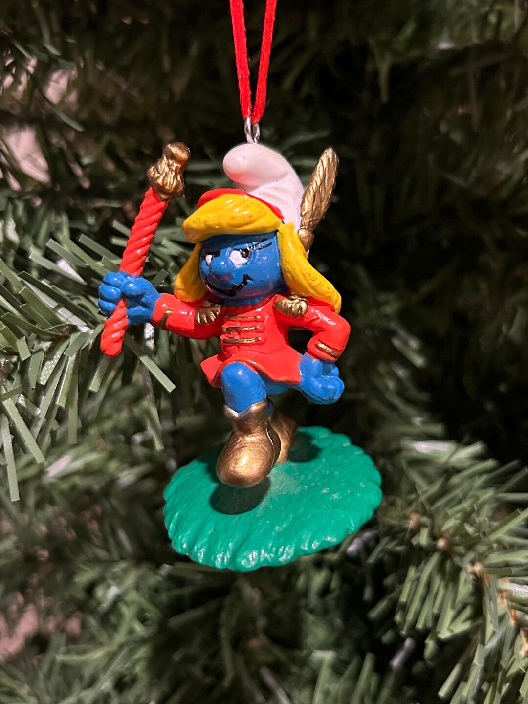 Smurfette. Smurf. Mcdonald’s Happy Meal Toy. 1996. Christmas Tree ...