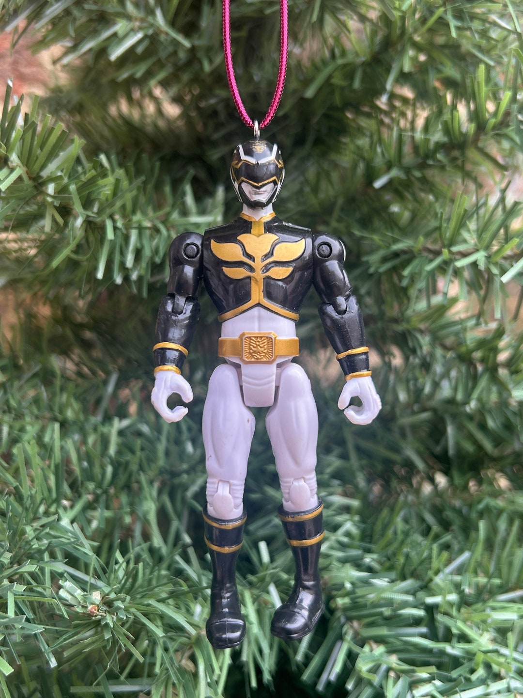 Black Power Ranger. Power Rangers. Christmas Decoration. Recycled Toy ...