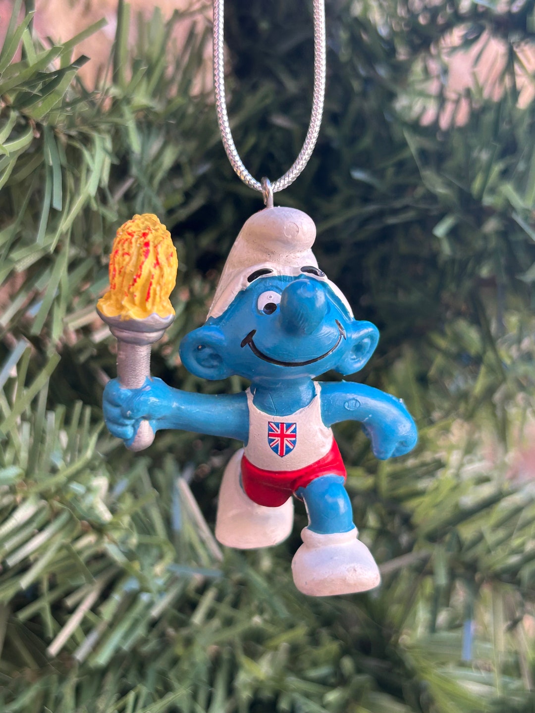 Vintage Smurf Toy. Smurf. 1978. Christmas Tree Decoration. Christmas ...