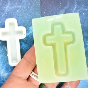 Cross Crucifix Shaker Rubber Mold Opaque Made in America - Etsy