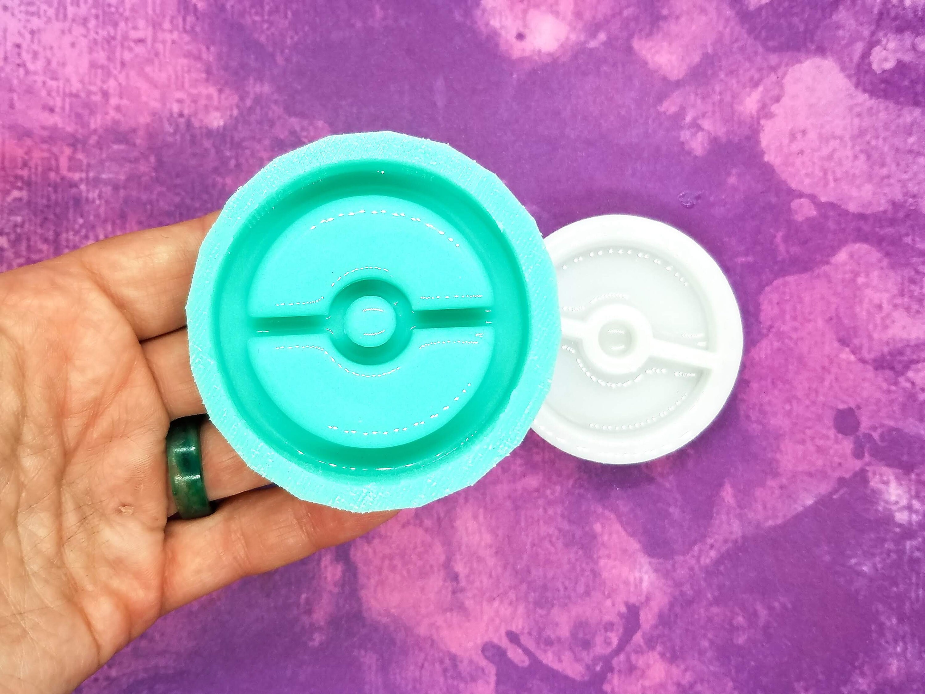 Pokeball Shaker Rubber Mold Opaque Made in America - Etsy