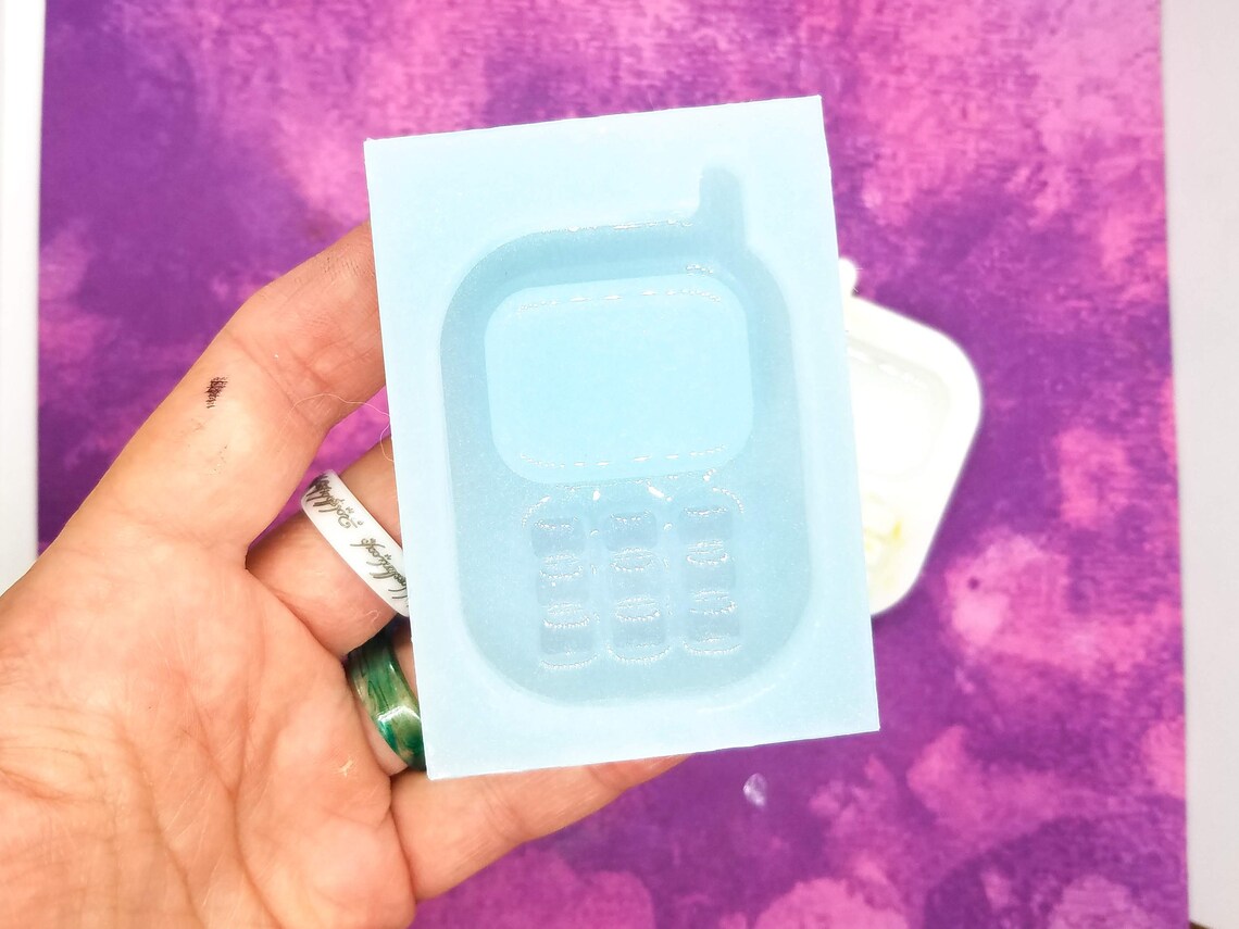 Retro Cell Phone Shaker Rubber Mold Opaque Made in America - Etsy