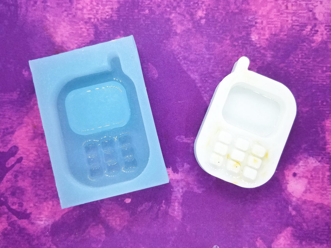 Retro Cell Phone Shaker Rubber Mold Opaque Made in America - Etsy